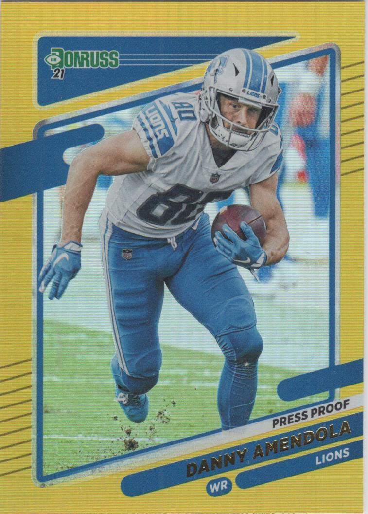 2021 Panini Donruss Danny Amendola Gold Holo Press Proof | eBay