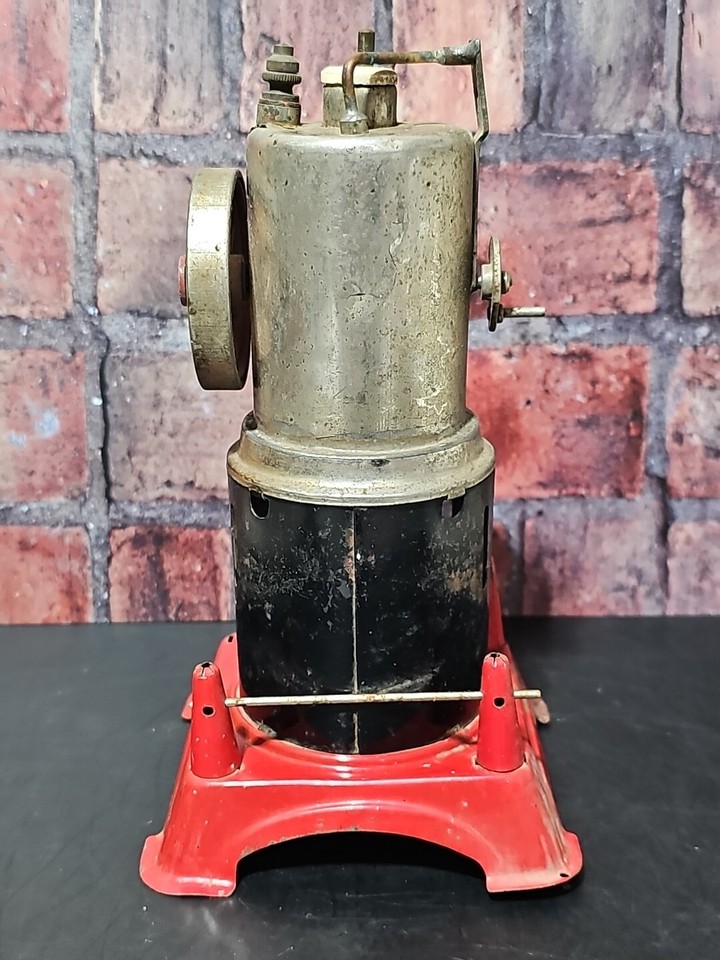 Vintage 50s Marx Linemar Tin Vertical Model Steam Engine for Parts or ...
