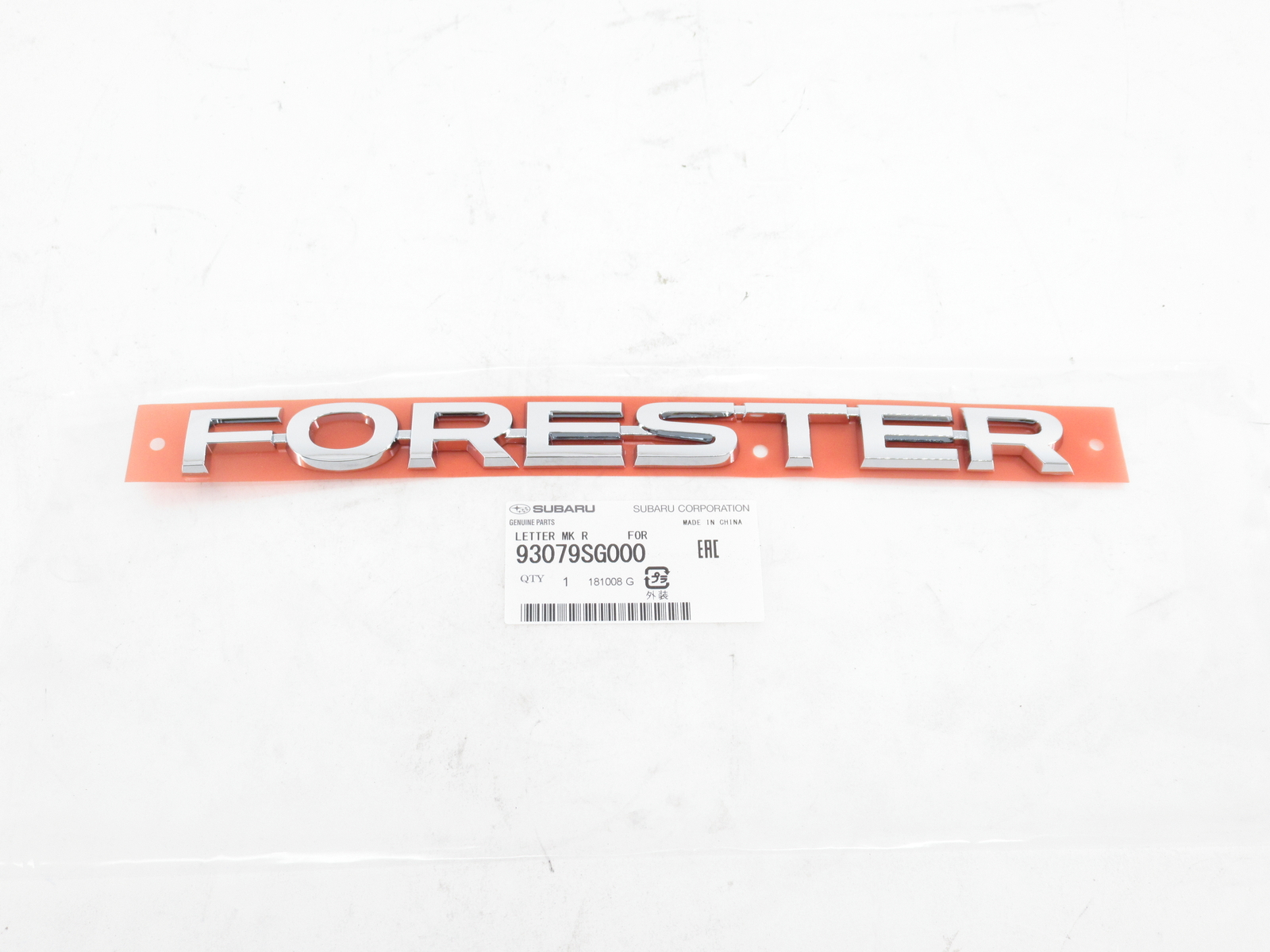 Genuine OEM Subaru 93079SG000 Rear Nameplate Emblem Badge 2014-2018 ...