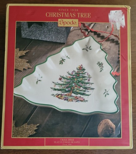Spode CHRISTMAS Tree SHAPED DISH 10" / 25 cm NEW IN BOX UNOPENED! | eBay