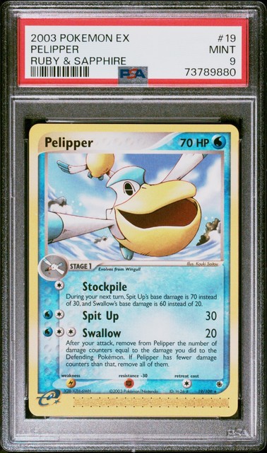 Pokémon TCG Pelipper EX Ruby and Sapphire 19/109 Regular Rare for sale ...