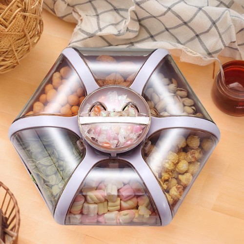 Pressing Type Candy Box with Phone Holder Divided Candy Tray for ...
