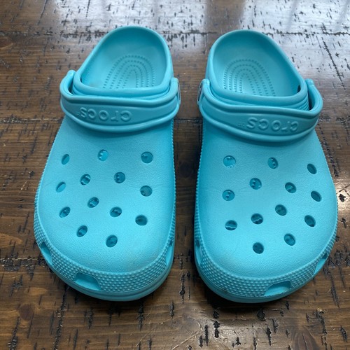 Crocs Unisex Classic Clogs Shoes Turquoise Sandals Men’s 9 Women 11 ...