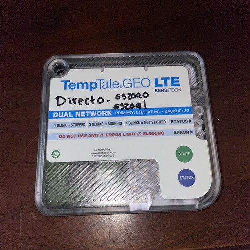 Sensitech Temptale Geo LTE Cat-M1 Real-Time Temp Monitor | eBay