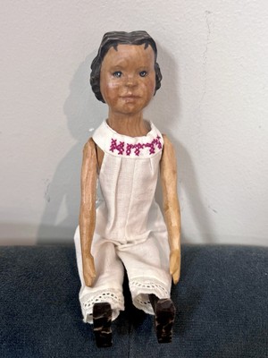 Rare Wood Carved Hitty Janet Denton-Cordell 2005 Hitty R-35 | eBay