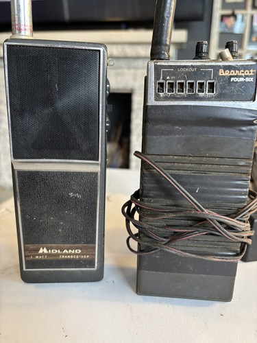 Vintage 1 BearCat Police Scanner & 1 Midland Transceiver Parts Only | eBay
