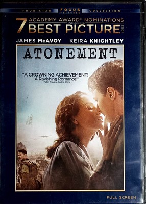 Atonement [DVD, Full Screen, 2008] James McAvoy, Keira Knightley ...