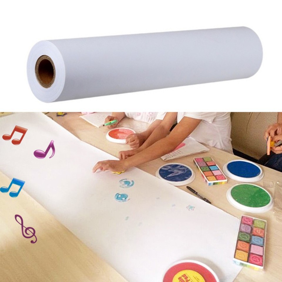 White Drawing Paper Roll Painting Paper Rolls for Kid Craft Activity ...