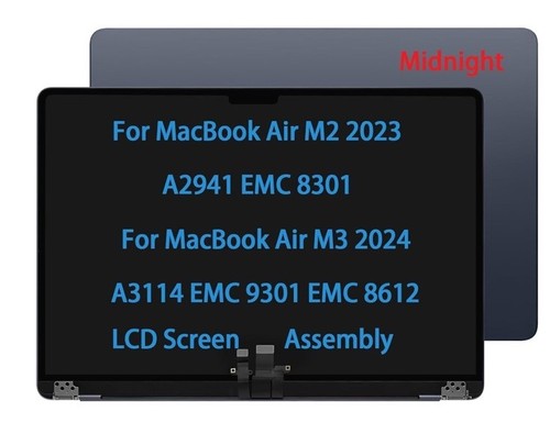 EMC 8301 LCD Screen Display Assembly for Macbook Air 15 A2941 M2 2023 ...