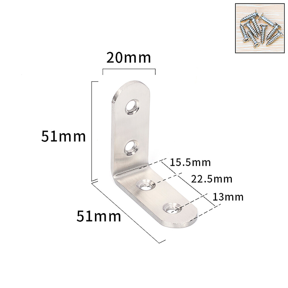 L Bracket Right Angle Brackets Stainless Steel Shelving Cupboard ...