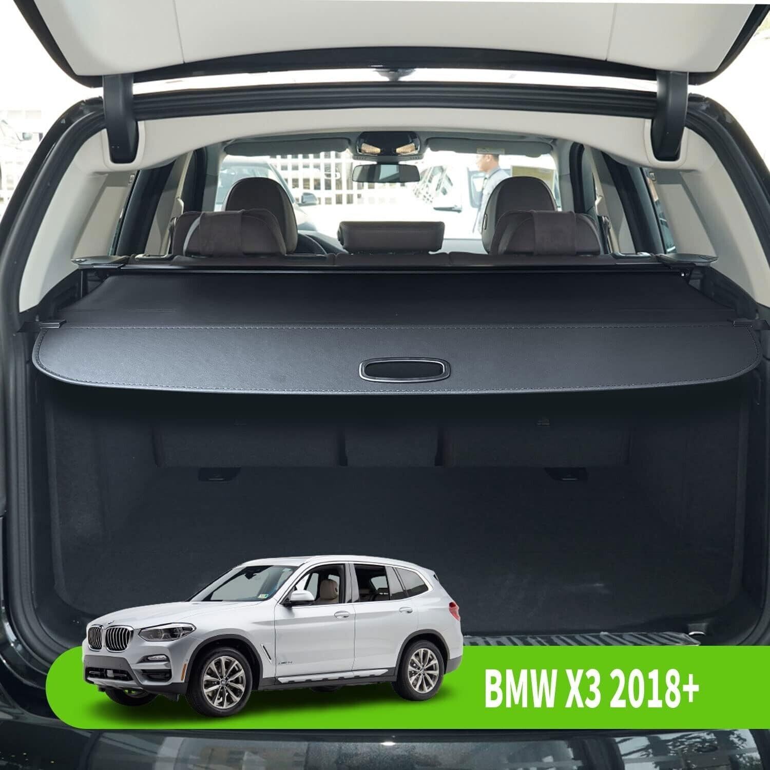 For BMW X3 2018-2023 Parcel Shelf Load Cargo Cover Luggage Black Blind ...