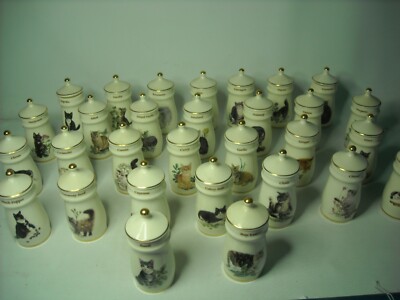 Your Choice Lesley Anne Ivory CATS SPICE JARS Buy 1@ £13 2@ £22.10 or 3 ...