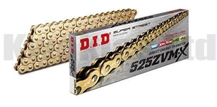 DID Gold X-Ring Chain 525ZVMX118 for Suzuki GSF650 Bandit Unfaired 2007 ...