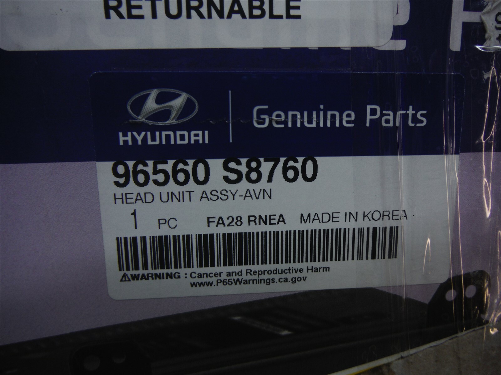 2020 HYUNDAI PALISADE RADIO STEREO CONTROL DISPLAY HEAD UNIT OEM 96560 ...