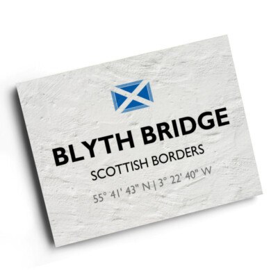 A4 PRINT - Blyth Bridge, Scottish Borders, Scotland - Lat/Long NT1345 ...