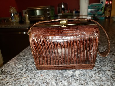 Deitsch Box purse vintage alligator or lizard | eBay