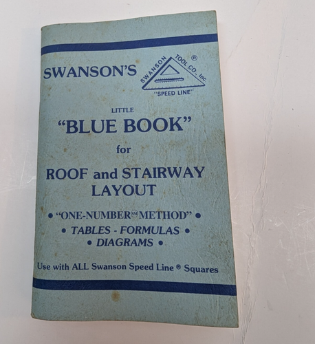 1986 SWANSON'S Little Blue Book For Roof & Stairway Layout 1988 Speed ...