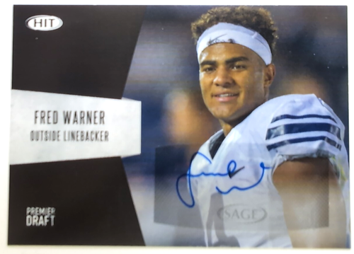 2018 Sage Hit Fred Warner ROOKIE Auto AD, Auto, Signed, SP | eBay