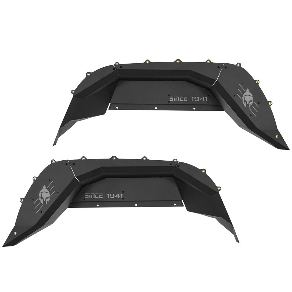 Hooke Road 2Pcs Aluminum Rear Inner Fender Mud Guard for 20-25 Jeep ...