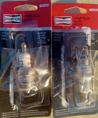 Lot 2pcs Champion 852ECO 3/4in RCJ6Y Small Engine Spark Plug NEW Open ...