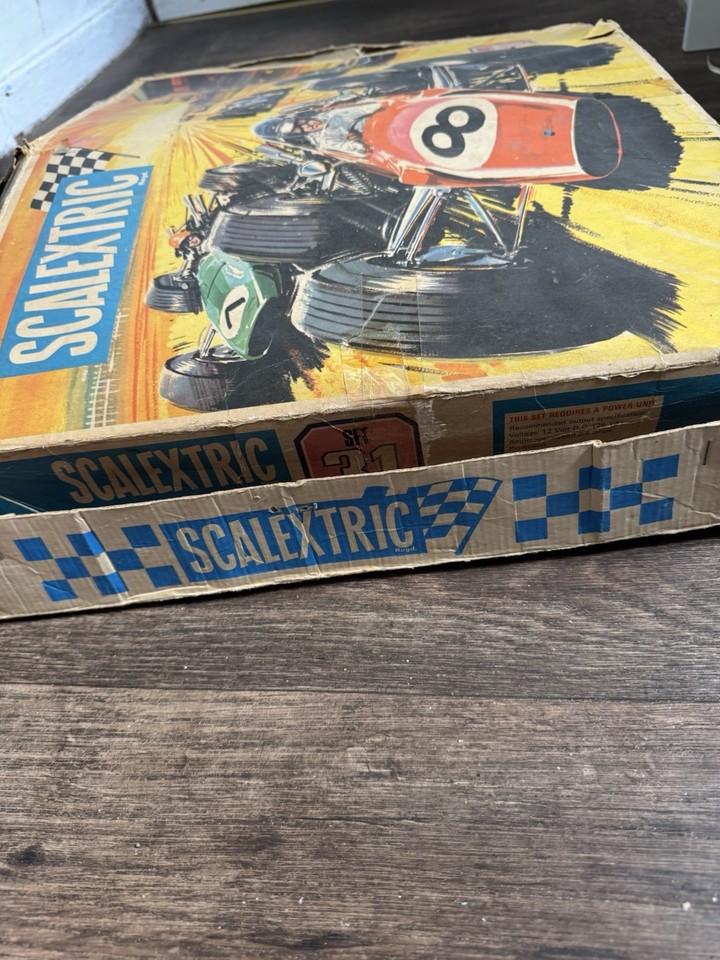 Vintage 1960s Scalextric Grand Prix 50 Set with Car see photos for ...