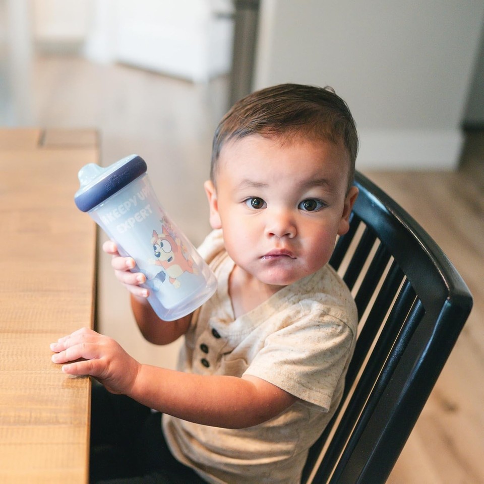 The First Years Bluey Insulated Sippy Cups - Dishwasher Safe Spill ...