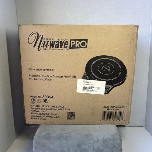 Nuwave Pic Pro Red Precision Induction Portable Cooktop Model # 30354 ...