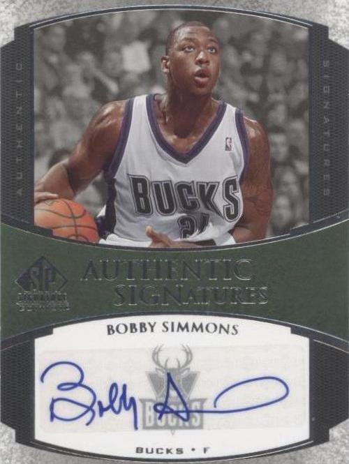 2005-06 SP Signature Edition - Authentic Signatures Bobby Simmons #AS ...