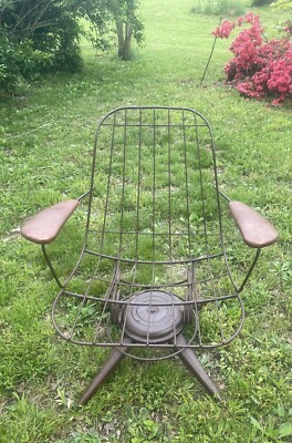 Vintage MCM HOMECREST High Back Swivel Rocking Chair Patio Seat Mid ...