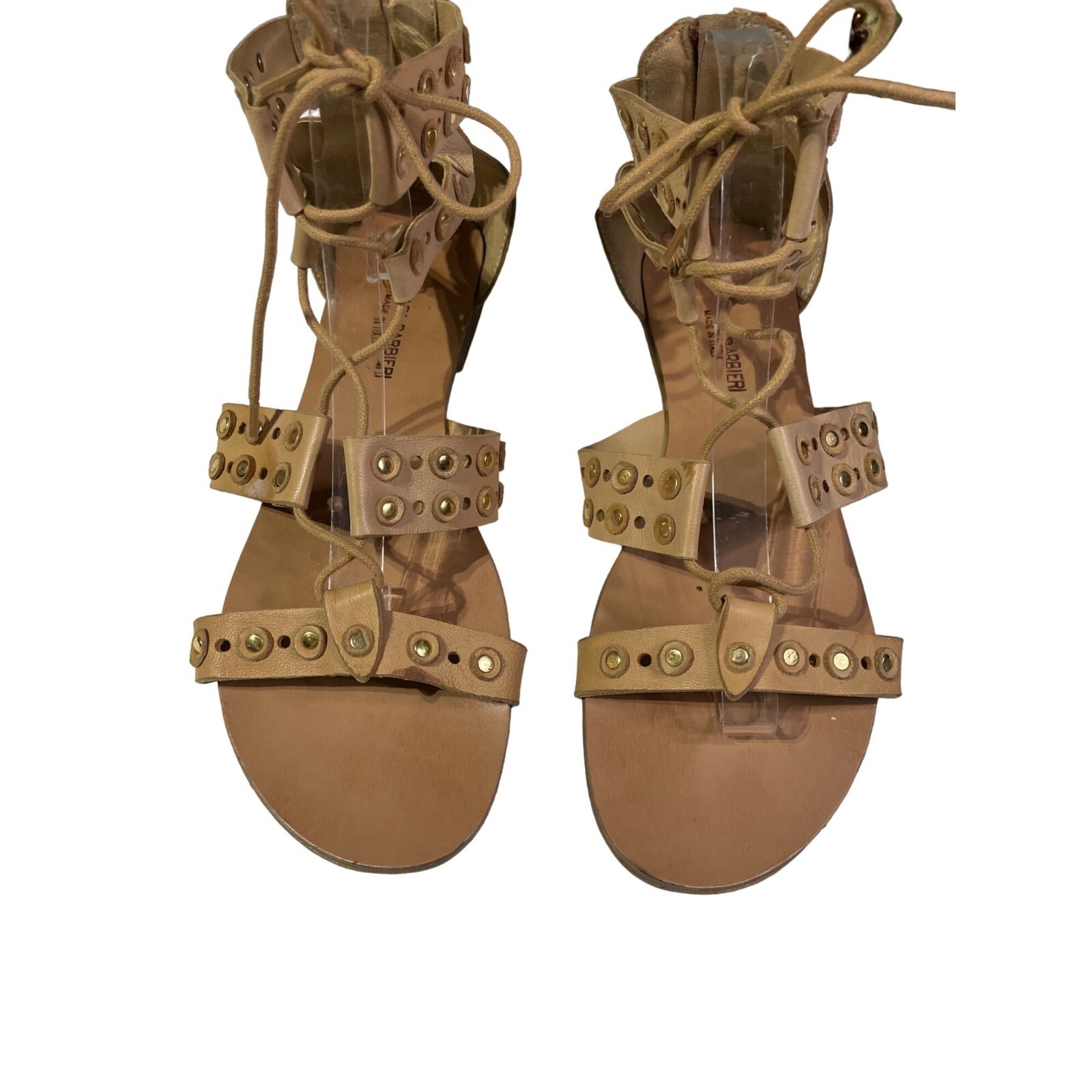 Barbara Barbieri Made In Italy Gladiator Sandals Leat… - Gem