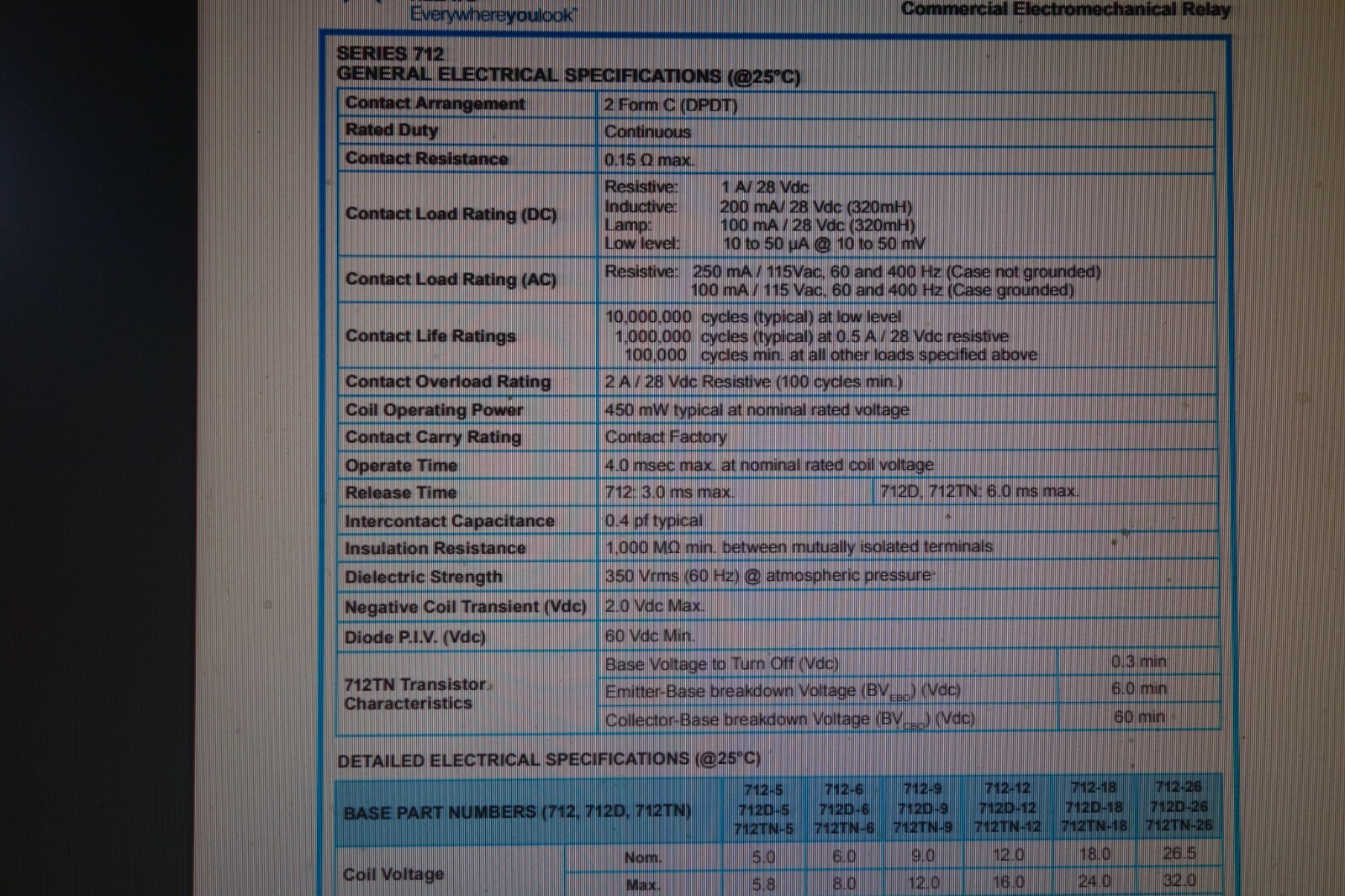 Teledyne 712D-5 - DPDT 5Vdc Relay TO-5 w/ Diode Gold leads NOS | eBay