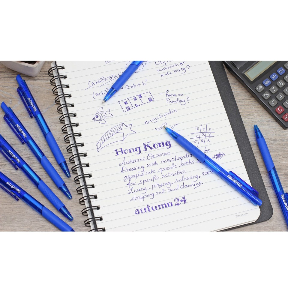 Ball Pens Ball Point Pen MEDIUM Biros Black Blue Red Multi Colour Pen ...