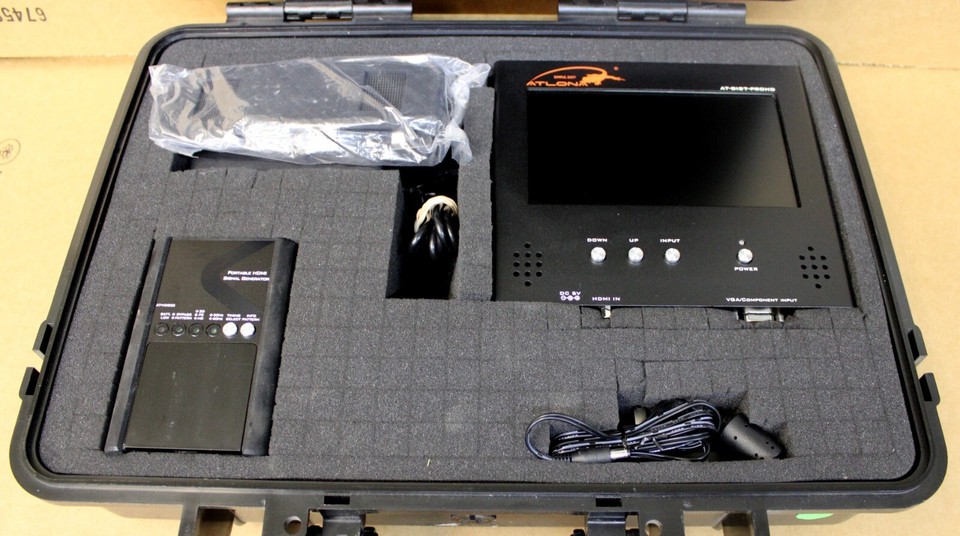 Atlona KIT-PROHD3 HDMI Ruggedized Testing Monitor Test Kit with Flight ...