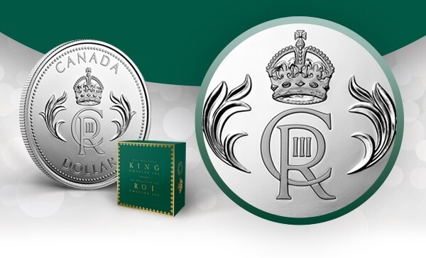 King Charles III’s Royal Cypher 2023 CANADA .9999 Pure Silver Dollar $1 ...