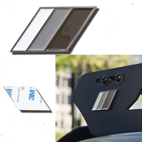 Tri-Color Grey TRD Retro Stripes Badge Emblem, 3M Adhesive Tape | eBay