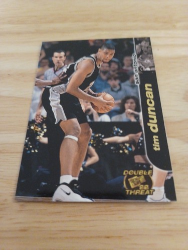 Tim Duncan 1998 Press Pass Double Threat Rookie #35 San Antonio Spurs ...