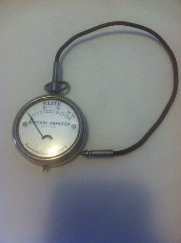 Vintage Elite Battery Ammeter Manhattan Electrical Supply Co. Pat. 8/9 ...