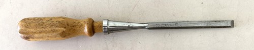 Old wooworking tools Vintage Keen Kutter 3/8" bevel edge socket chisel ...