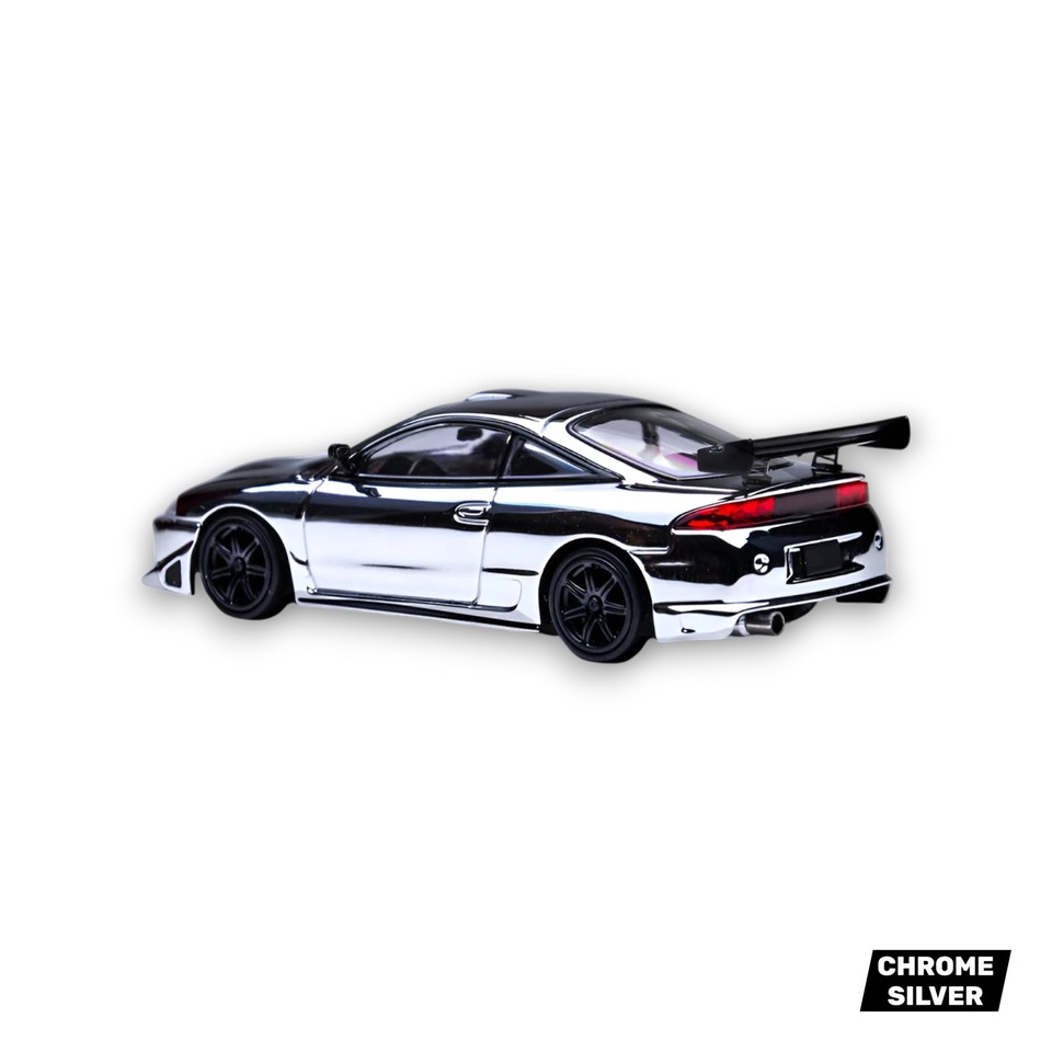 Transcend Mitsubishi Eclipse - Chrome Silver 1:64 | eBay