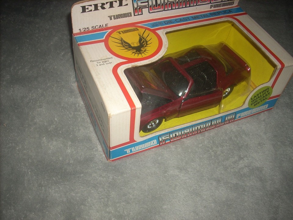 ERTL TURBO FORMULA FIREBIRD, NEVER PLAYED WITH, 1/25 DIE-CAST, RARE ...