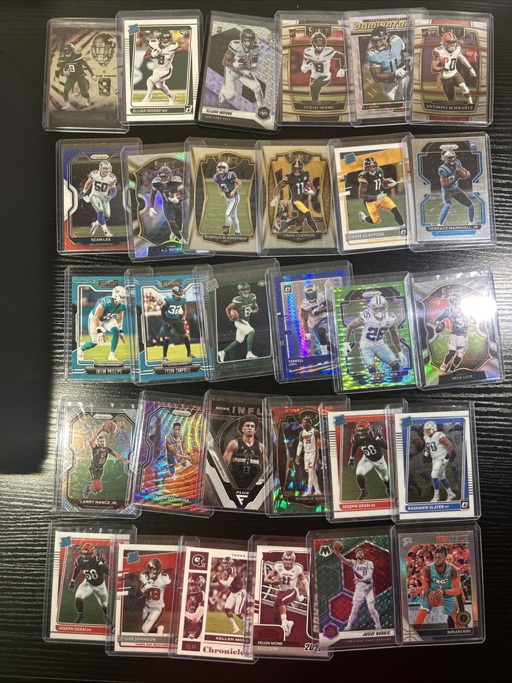 Huge 350+ Card Rookie Patch Auto Sports Card Lot Multisport 2 Row Box ...