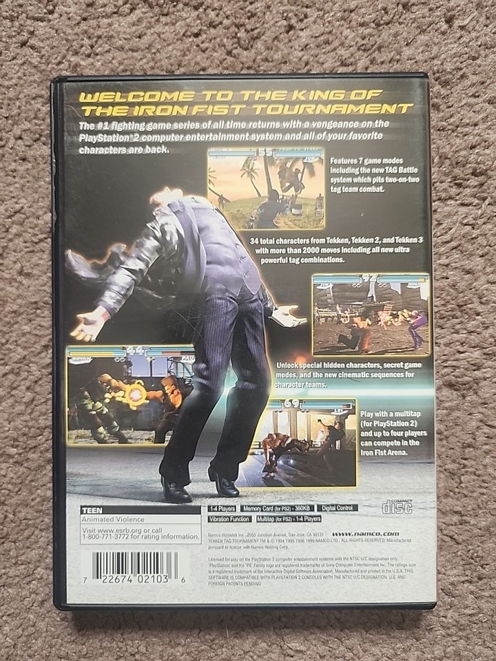 Tekken Tag Tournament Tekken 4 Sony PS2 PlayStation 2 CIB w/ Reg Cards ...