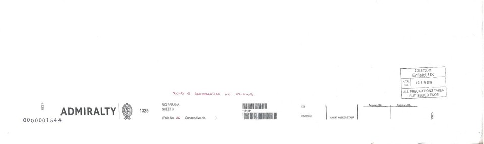 1325 Argentina Rio Parana Sheet 3 Chart Map Maritime Marine Wall Paper ...