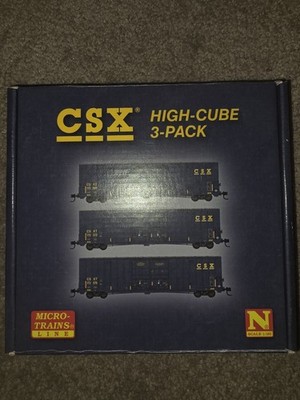 Micro Trains N Scale Csx High Cube Boxcar 3 Pack New | eBay