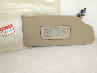 New OEM genuine Honda RH Lighted Sun Visor 2003-2007 Accord Tan in box ...