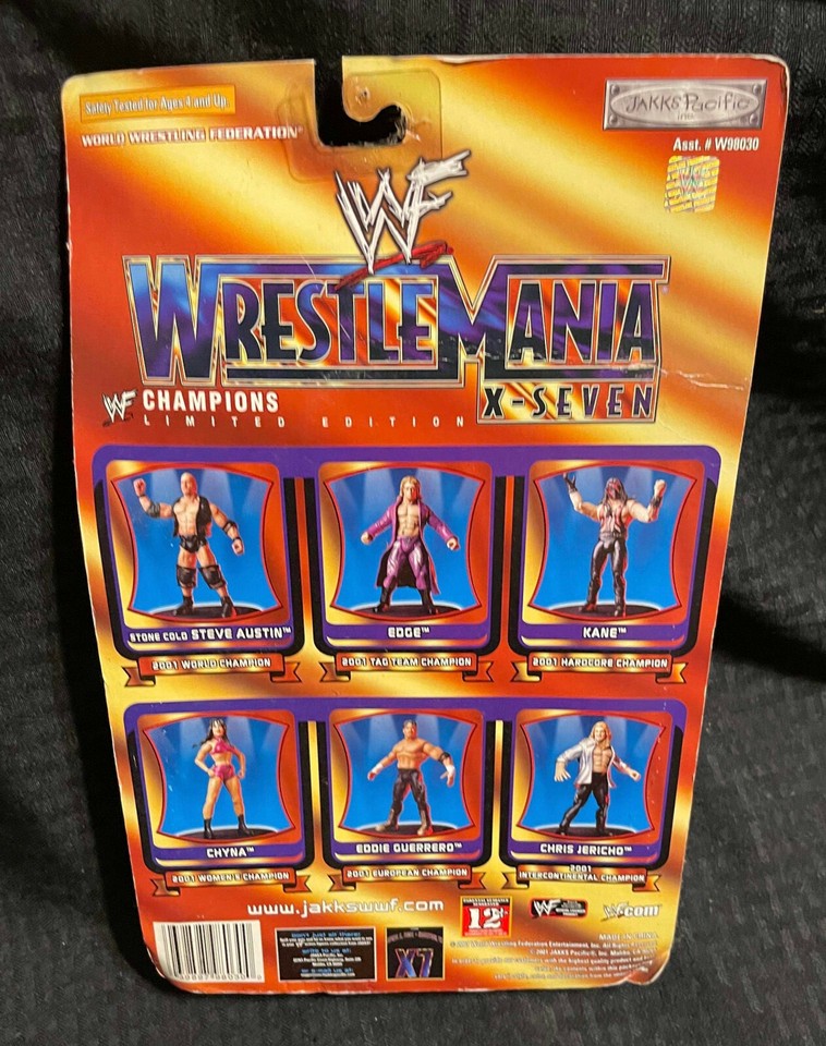 WWF WrestleMania X-Seven Chyna with 14 carat Gold Belt 17 WWE | eBay