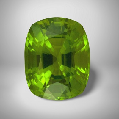 Peridot Cushion Cut Gemstone 9 Cts - 16x12 mm Flawless Loose Gem | eBay