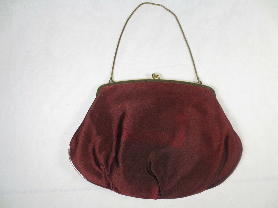 Vintage Woman's Clutch Purse filigree pattern top 10x6x3" ~Makeup Bag ...