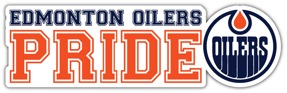 Edmonton Oilers Pride NHL Sport Car Bumper Sticker Decal ''SIZES'' | eBay