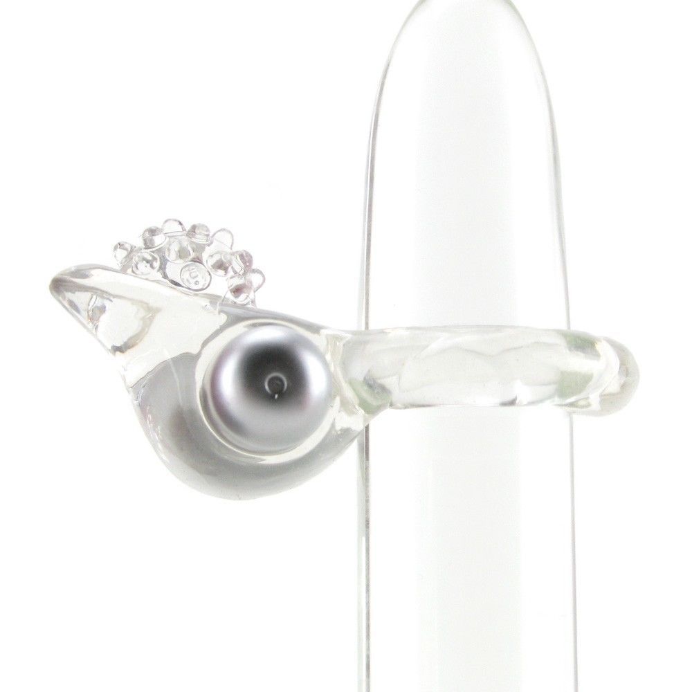 Cal Exotics Nubby Lover's Delight Clear - Vibrating Cock Ring Couples ...